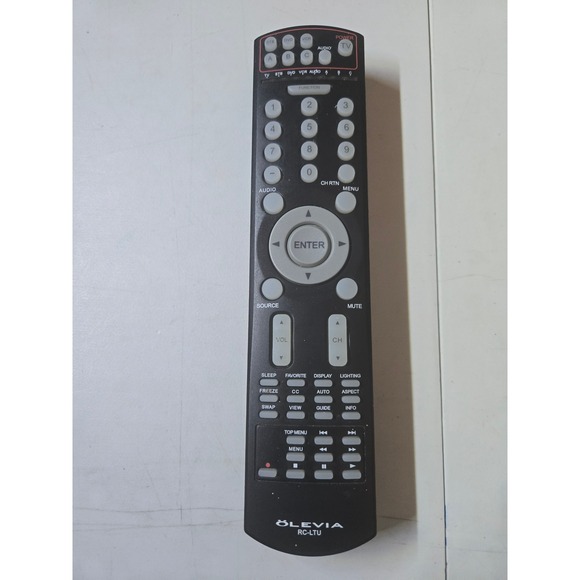 Olevia | Other | Olevia Rc Ltu Tv Remote Control Black Replacement ...